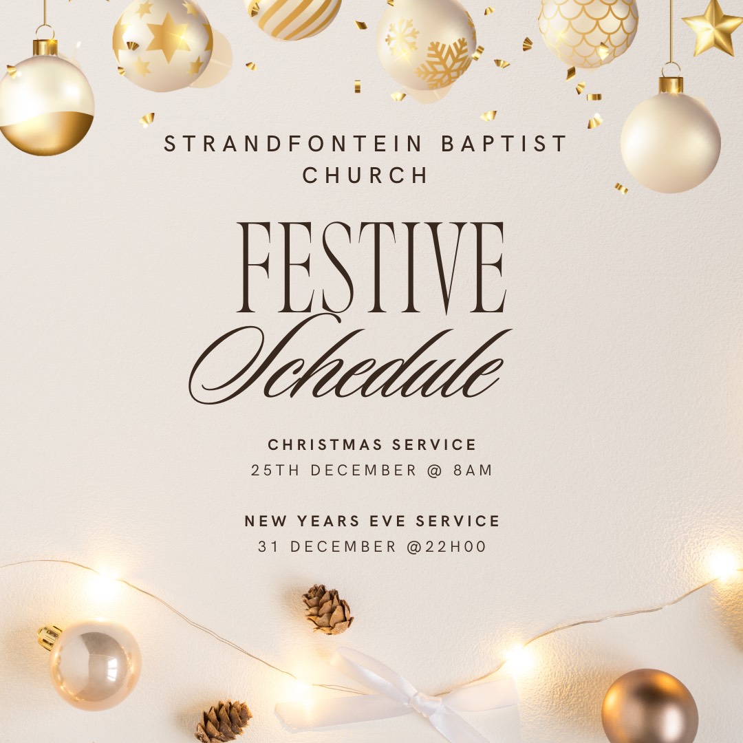 Events - Strandfontein Baptist Church